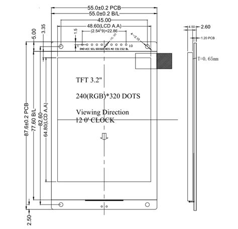 Inch TFT Module ST V GMT P GoldenMorning