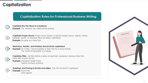Capitalization For Professional Business Writing Training Ppt Worksheets Library