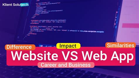 website vs web app no more confusion youtube