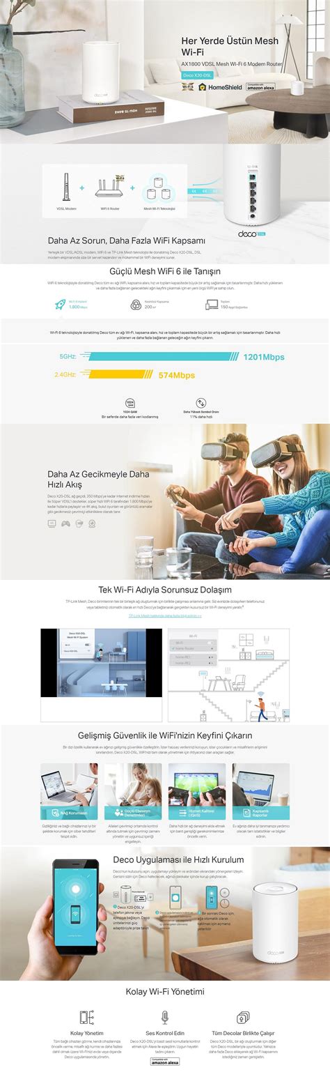 Tp Link Deco X Dsl Ax Vdsl T M Ev Mesh Wifi Modem Router Gamers Arena Ntegra