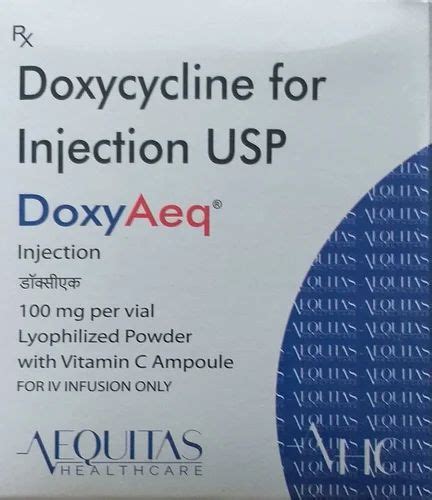 DOXYAEQ Doxycycline Injection 100mg At Rs 360 Vial In Nagpur ID 27471305991