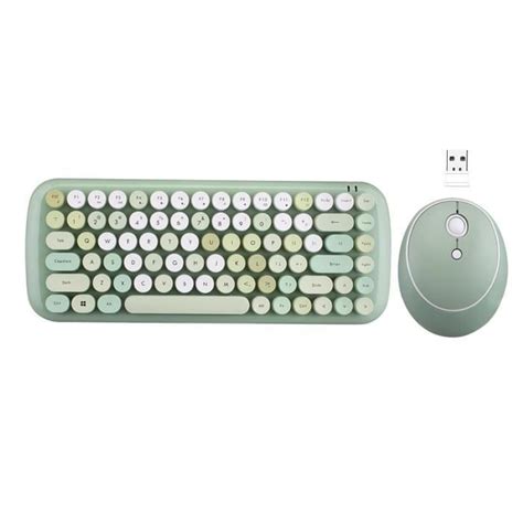Clavier Et Souris Sans Fil Combo Magideal Vert Touches Dpi Conomie D Nergie