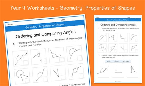 Year 4 Ordering And Comparing Angles Worksheets Ks2 Geometry