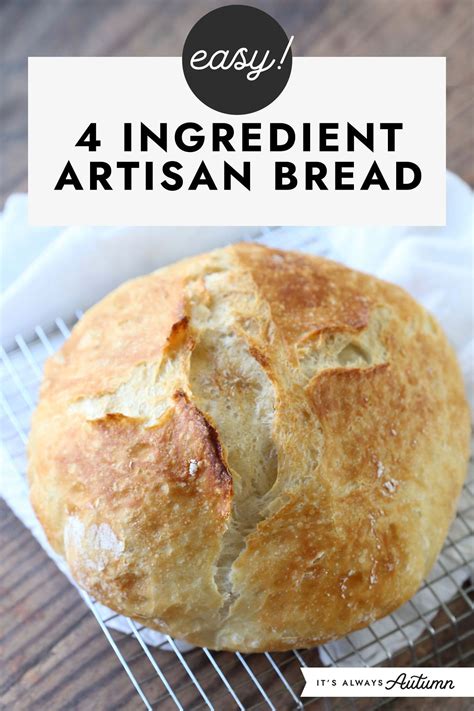 4 Ingredient Easy Artisan Bread Artofit