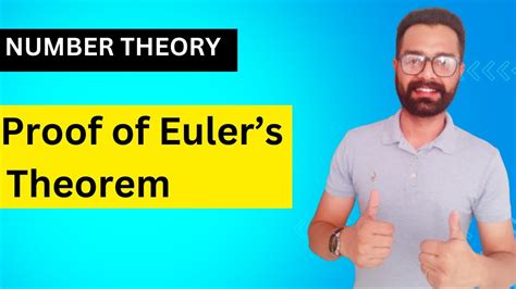 Proof Of Eulers Theorem I Eulers Theorem In Number Theory I Number Theory I Kamaldeep Nijjar