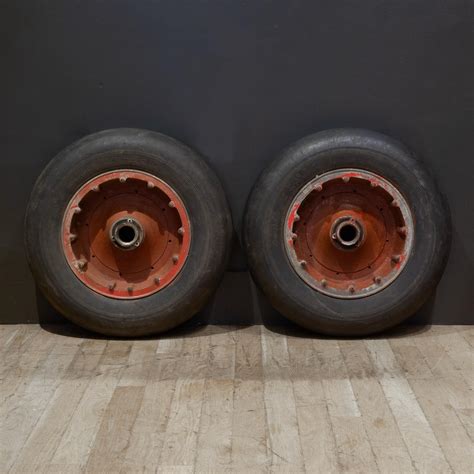 Pair Wwii Bomber Airplane Wheels C1940 For Sale At 1stdibs