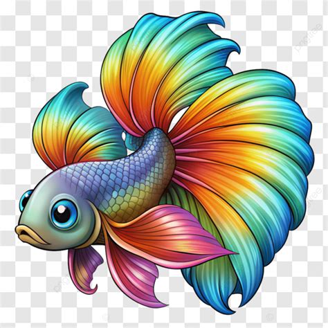 다채로운 Betta 물고기 그림 예술 생선 베타 물고기 화려한 Png 일러스트 및 이미지 에 대한 무료 다운로드 Pngtree