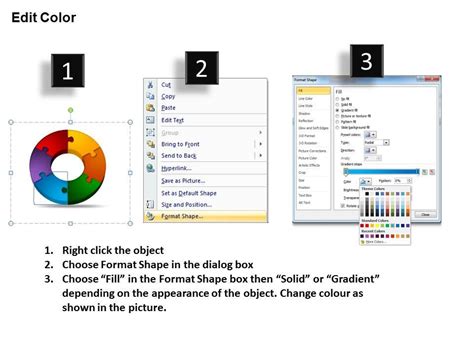 6 Components Circular Puzzle Process PowerPoint Templates Backgrounds Template PPT Graphics