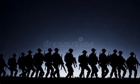 Soldiers Group Silhouette Stock Illustrations 246 Soldiers Group