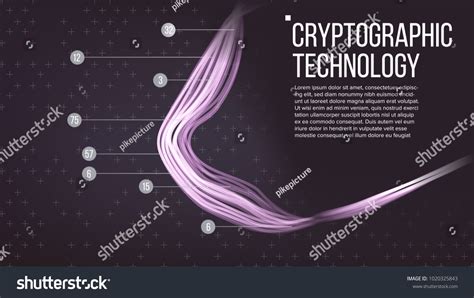 Cryptographic Technology Background Vector Big Data Stock Vector Royalty Free 1020325843