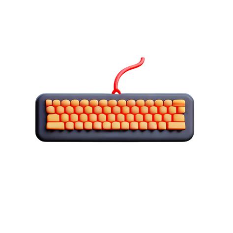 Keyboard D Rendering Icon Illustration PNG
