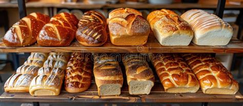 Assorted Bread Display Case Stock Image Image Of Showcase Homemade