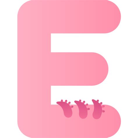 Icono De Letra E Generic Gradient Fill