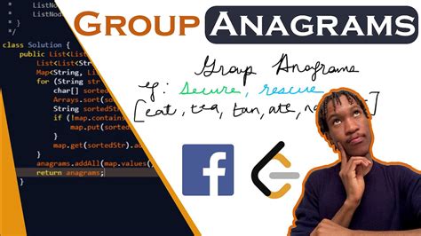 Group Anagrams LeetCode 49 Facebook Coding Interview Question YouTube