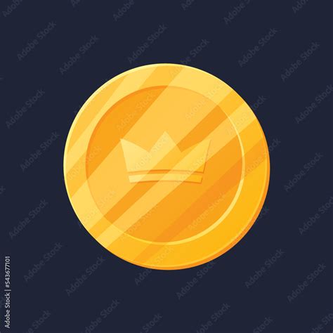 Game UI Asset Gaming User Interface Coin Icon Vector Illustration Stock Vector Adobe Stock