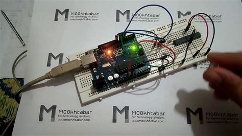Test After Programming PIC18f2550 By Arduino Test After Upload Hex File To PIC18f2550 By