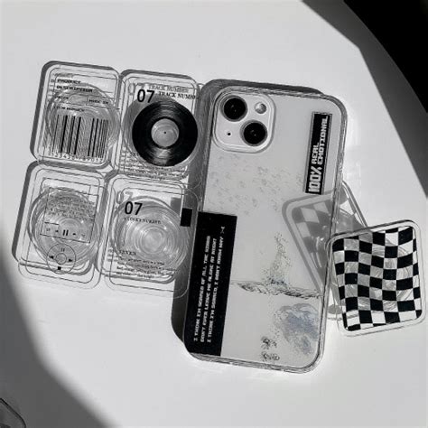 [아크릴스마트톡 젤리] 심플블랙무드 모음 아이디어스