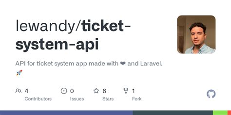 Github Lewandy Ticket System Api Api For Ticket System App Made With And Laravel