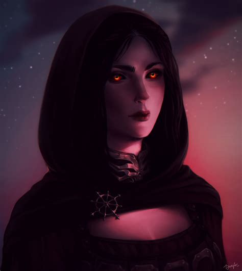Artstation Serana The Elder Scrolls V Anya Klimenok Elder Scrolls Skyrim Elder Scrolls
