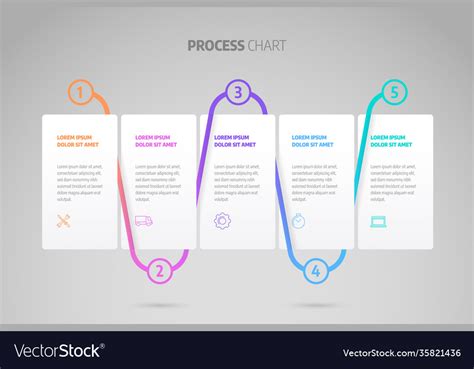 Timeline Infographic Design Or Process Chart Vector Image