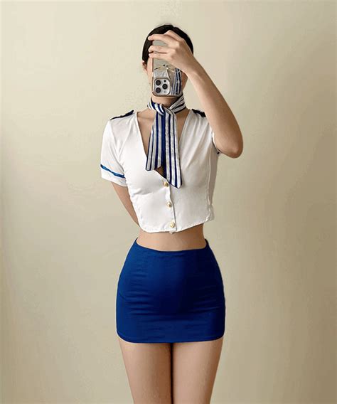 [당일출고 비밀배송 오픈특가] 섹시 스튜디어스 스튜어디스 코스프레 코스튬 승무원 에이블리