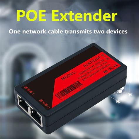 POE Extender Outdoor Waterproof 200m Extension 1 In 2 Out plug and play ...