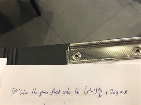 Solved Solve The Given First Order De X 2 1 Dy Dx 2xy