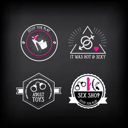 Sex Shop Logo And Badge Design Royalty Free Vector Image