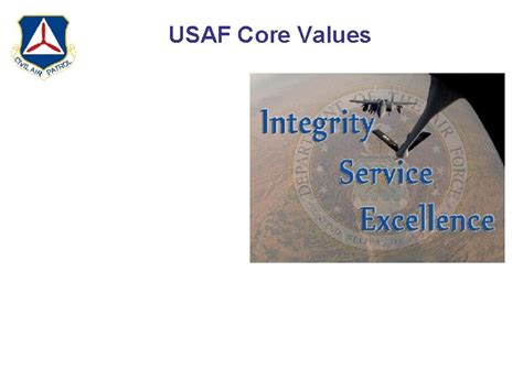 Core Values Of CAP Vs USAF Presented By