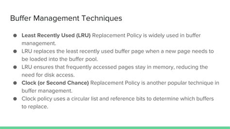 Buffer Management In Dbms Systemsss Pptx