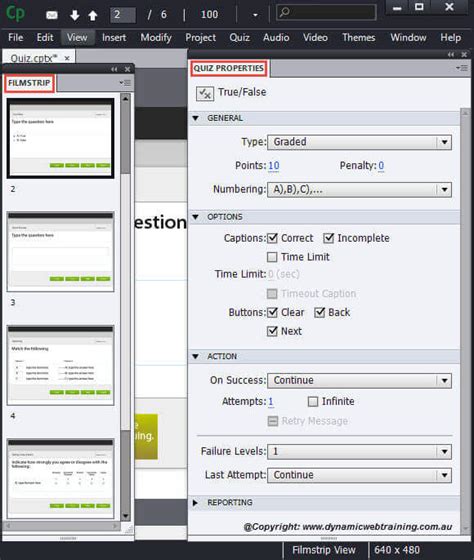 Create A Quiz In Adobe Captivate Dynamic Web Training Blog