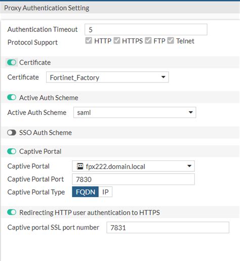 Using Saml Authentication With Fortiauthenticator Fortiproxy 7 4 0 Fortinet Document Library