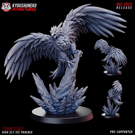 High Elf Ice Phoenix Kyoushuneko Miniatures 32 Mm Forge Of Generals Eu