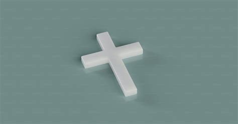 파란색 배경에 흰색 십자가 사진 Unsplash의 성경 십자가 이미지