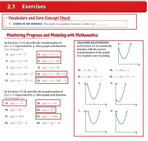 Chapter 02 Quadratic Functions MR URBANC S CLASSROOM
