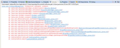 Https Java Net Connectexception Connection Refused Connect At Java Net Plainsocketimpl