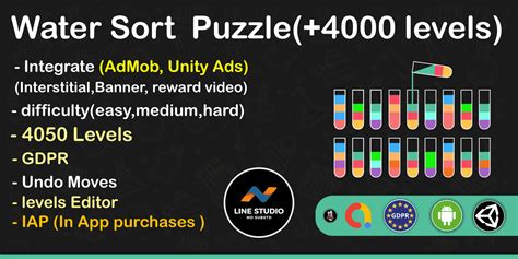 water sort puzzle complete unity game unity source code