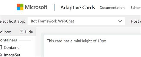 [uwp minheight] height of the adaptivecard doesnt seem to go below a certain minimum 100px