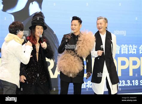 Hong Kong Cantopop Male Group Grasshopper Attended The Concert Press Conference In Taiwan 11