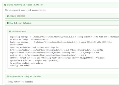 Octopus Deploy Db Automatically With Ef Migration Juan On Software