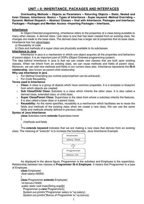 SOLUTION Oops Unit 2 Studypool