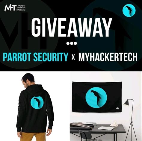 join myhackertech s giveaway for parrot os posted on