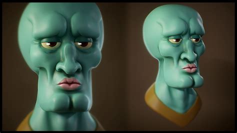 Clément Leroux 3d Model Handsome Squidward