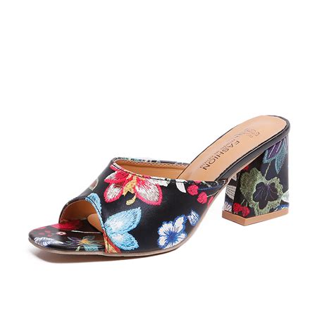 Women Shoes Summer High Heels Peep Toe Ladies Part Grandado