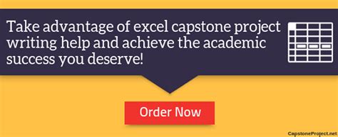 Excel Capstone Project Help
