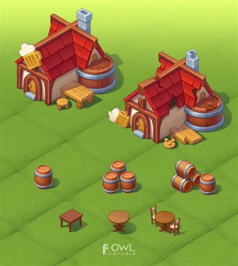 Merge Game Objects And Props Part 1 Behance