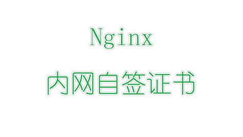 Nginx 实现内网自签证书 严千屹博客
