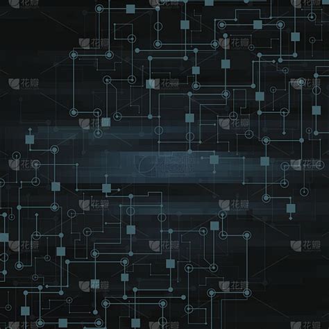 从点和线连接节点的抽象背景