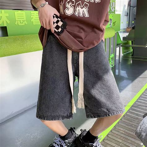 กางเกงยีนส์ขาสั้นผู้ชาย แฟชั่นเกาหลี ใส่สบาย S 2xl Sipan Thaipick