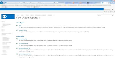 Enabling Usage Reportsharepoint 2013 Guidesharepoint